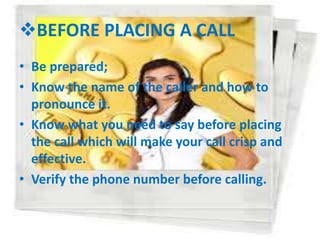 Presentation for a call centre | PPTX