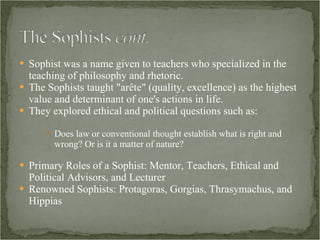 Critical Thinking & Greek Civilization (Extra Credit)- Speech 104 ...