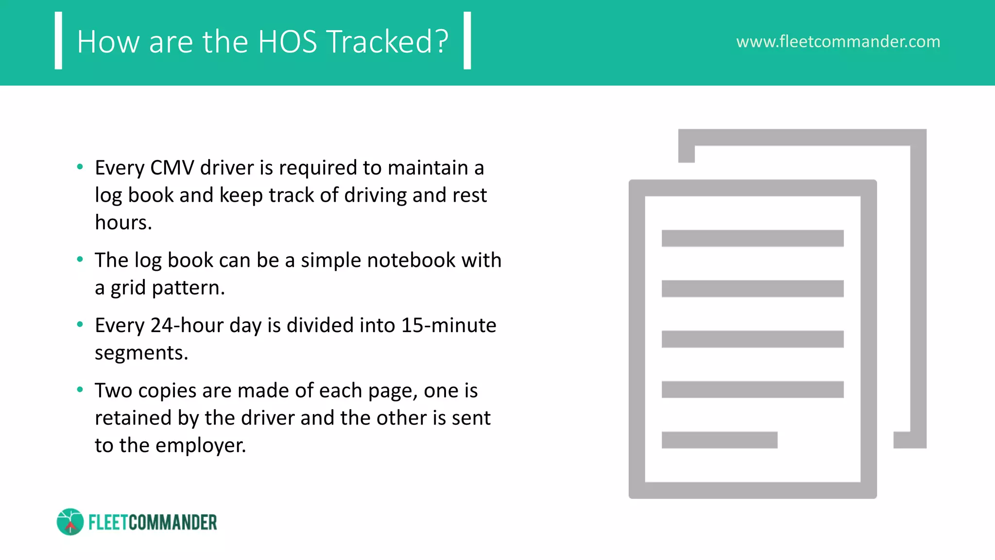 Hours of Service (HOS) Regulations for Commercial Fleets | PPTX