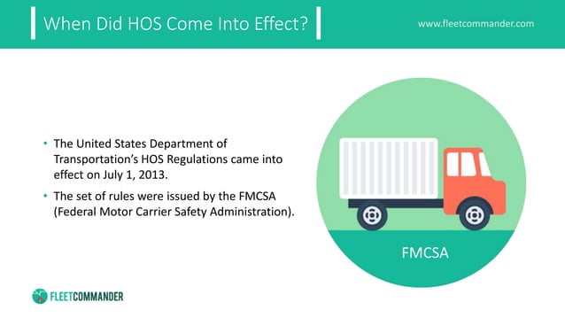 Hours of Service (HOS) Regulations for Commercial Fleets | PPTX ...