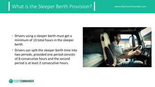 Hours of Service (HOS) Regulations for Commercial Fleets | PPTX