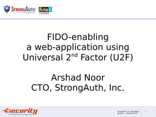 FIDO Enablement Workshop: How to FIDO-enable web applications using ...