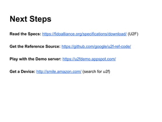 FIDO U2F 1.0 Specs: Overview and Insights | PPT