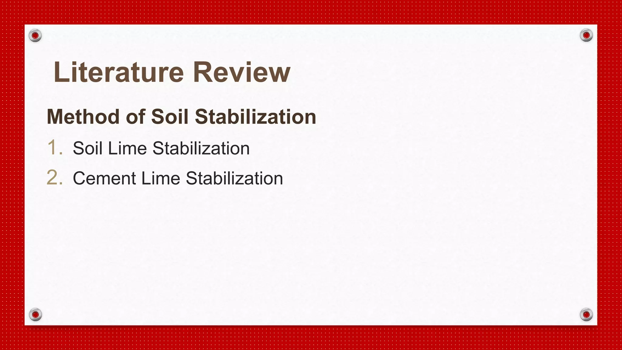 SOIL STABILIZATION USING LIME AND CEMENT | PPTX