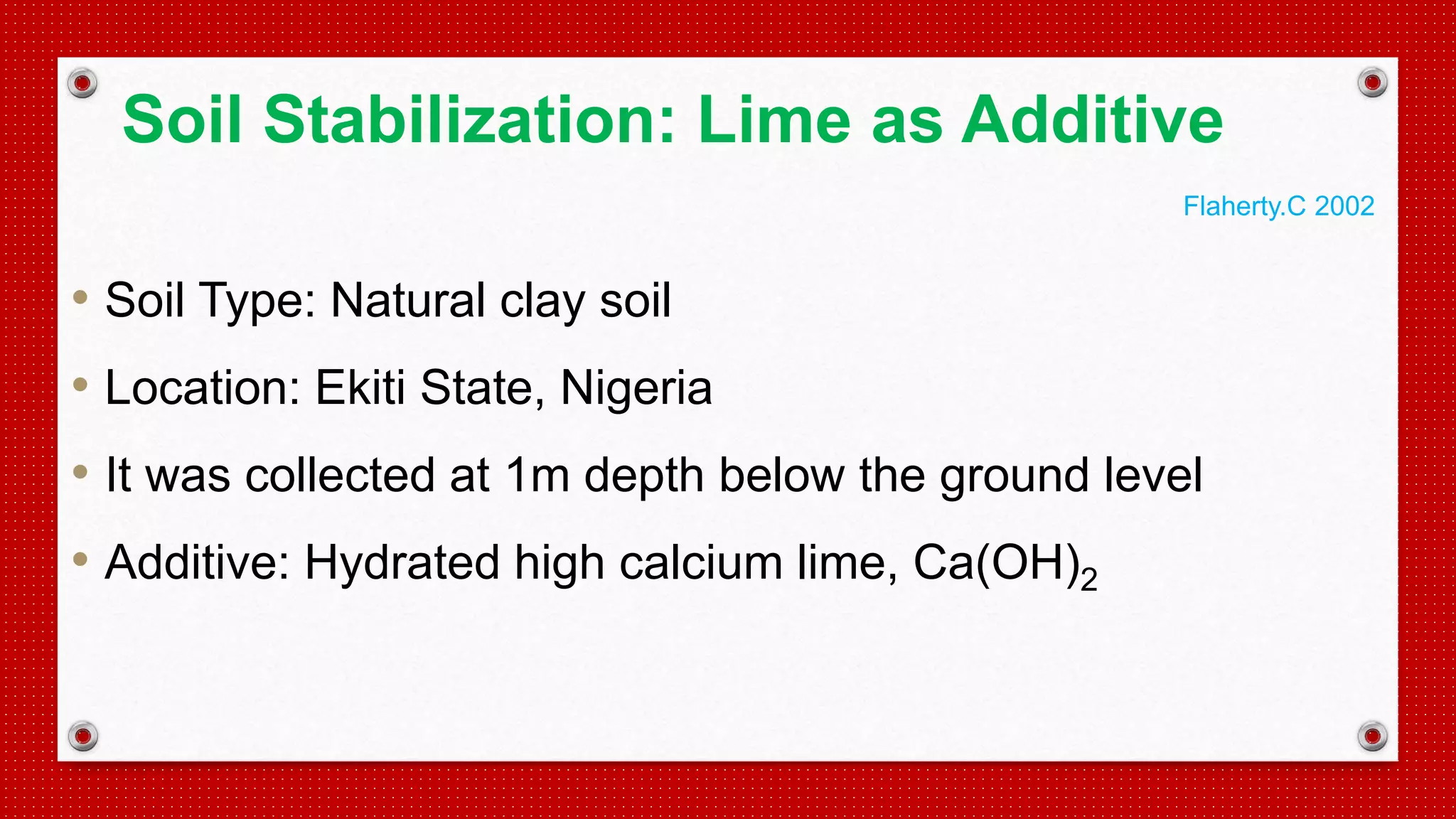 SOIL STABILIZATION USING LIME AND CEMENT | PPTX