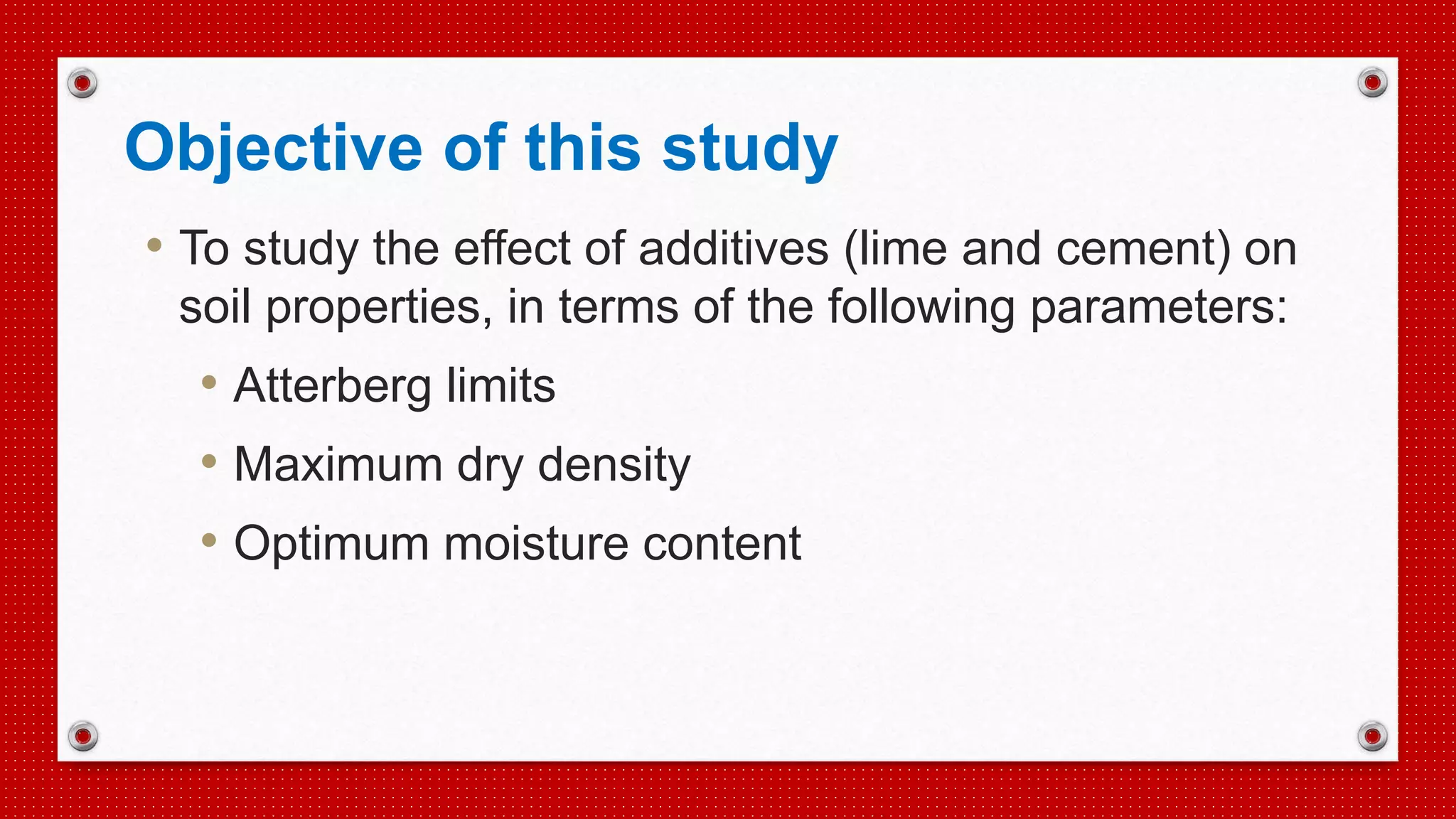 SOIL STABILIZATION USING LIME AND CEMENT | PPTX