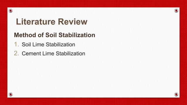 SOIL STABILIZATION USING LIME AND CEMENT | PPTX | Gardening | Home & Garden
