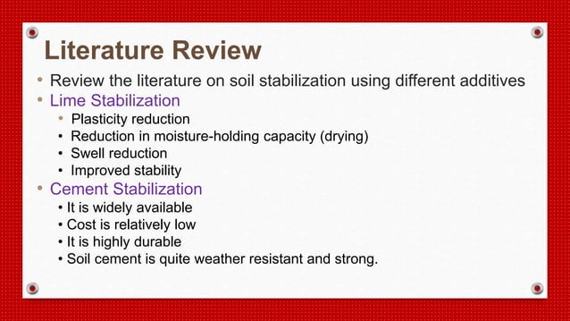 SOIL STABILIZATION USING LIME AND CEMENT | PPTX | Gardening | Home & Garden