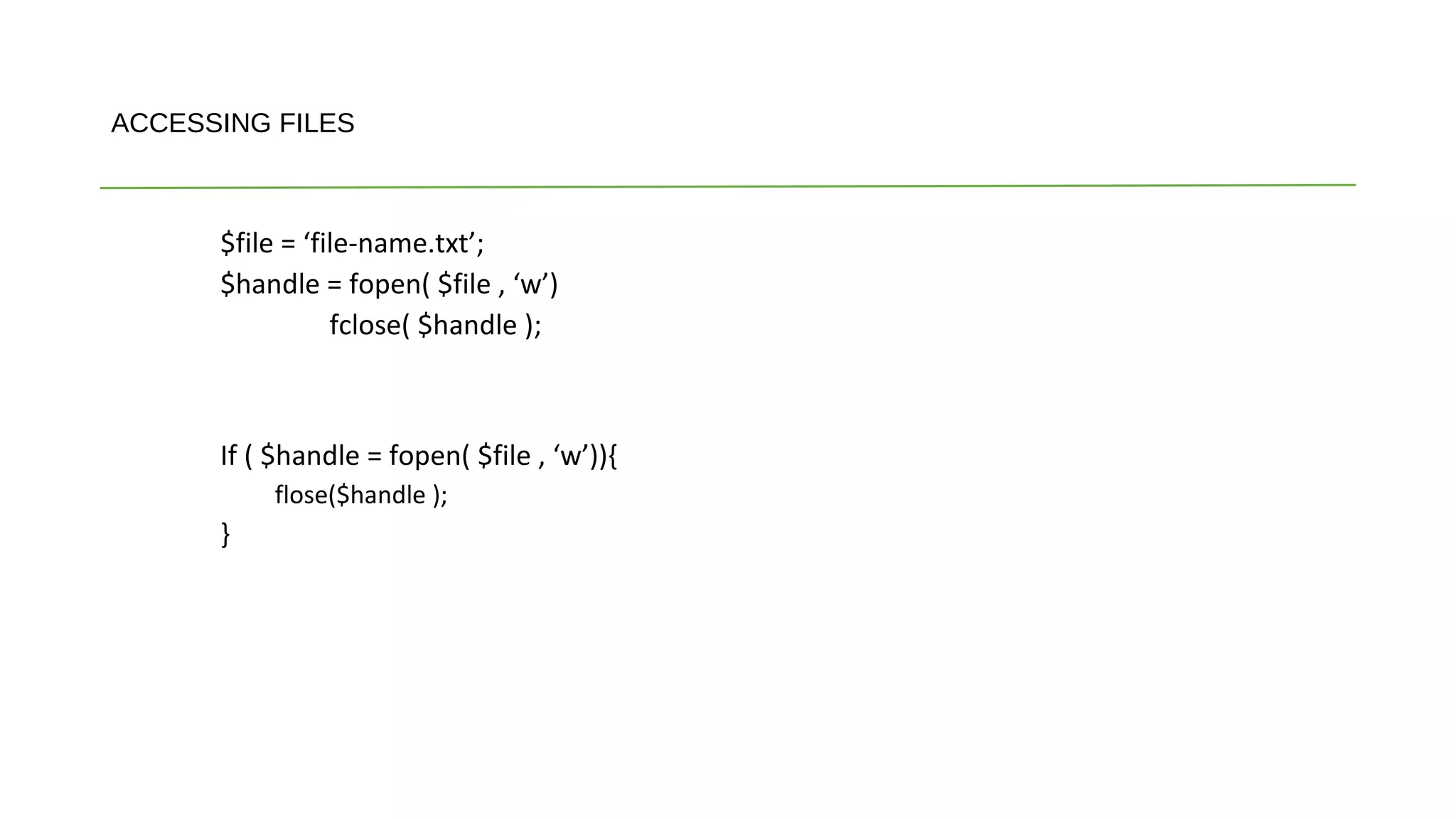 Filing system in PHP | PPT