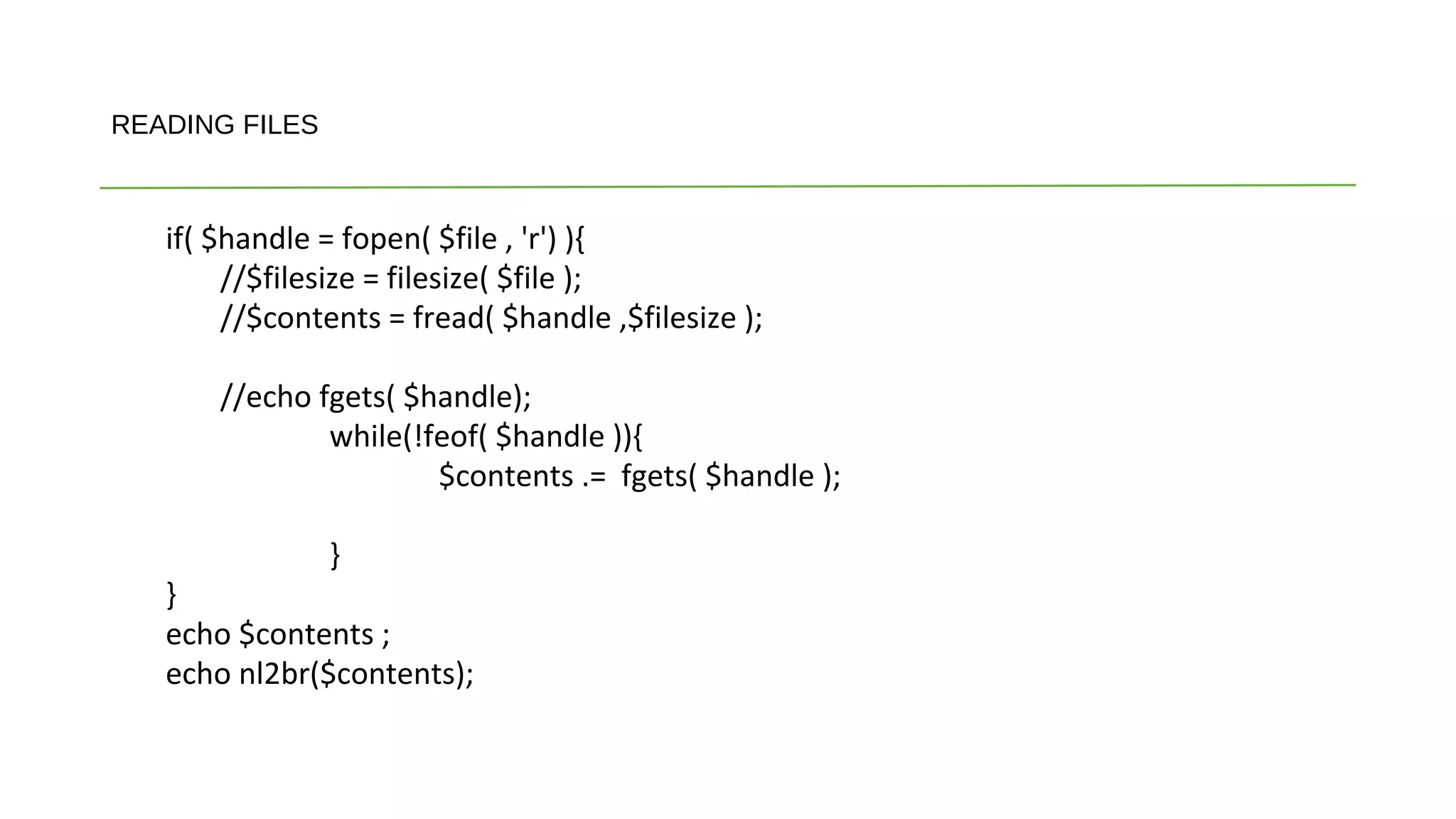 Filing system in PHP | PPT