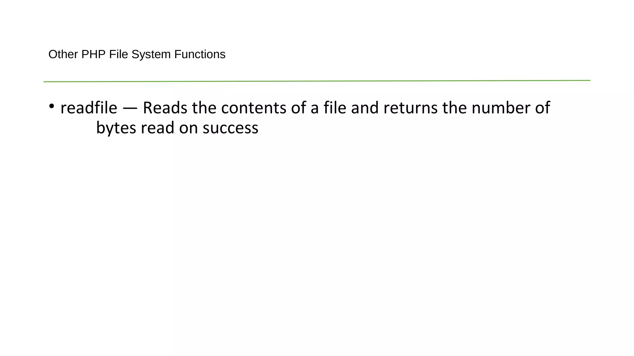 Filing system in PHP | PPT
