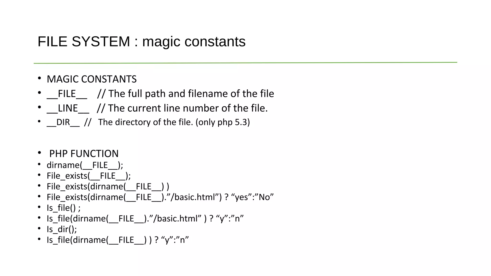 Filing system in PHP | PPT