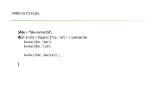 Filing system in PHP | PPT