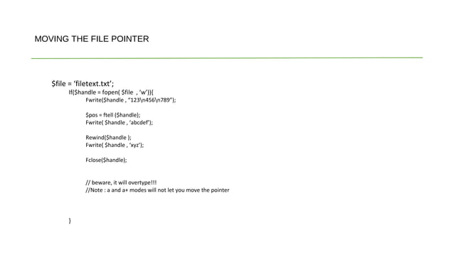 Filing system in PHP | PPT