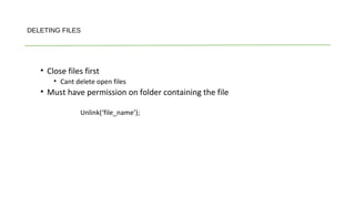 Filing system in PHP | PPT