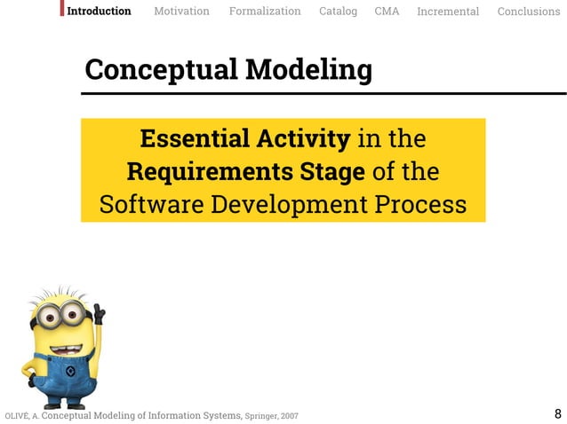 A Method For The Unified Definition And Treatment Of Conceptual Schema