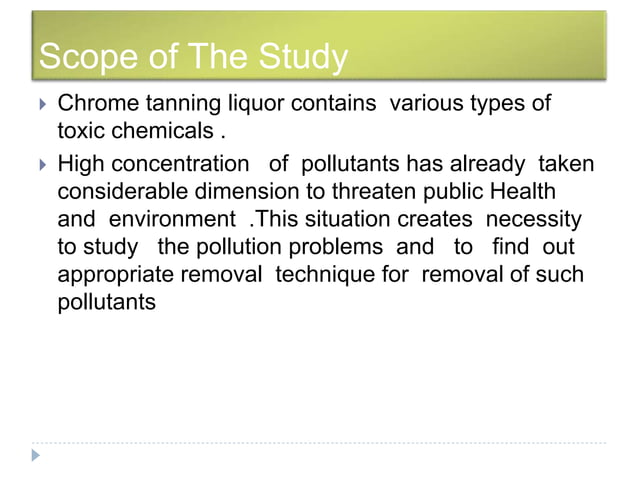 Tannery Effluent treatment | PPTX | Indoor Environmental Quality | Home ...