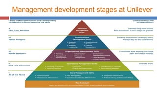 UNILEVER MANAGEMENT DEVELOPMENT AND JOB ANALYSIS & ORGANIZATION ...