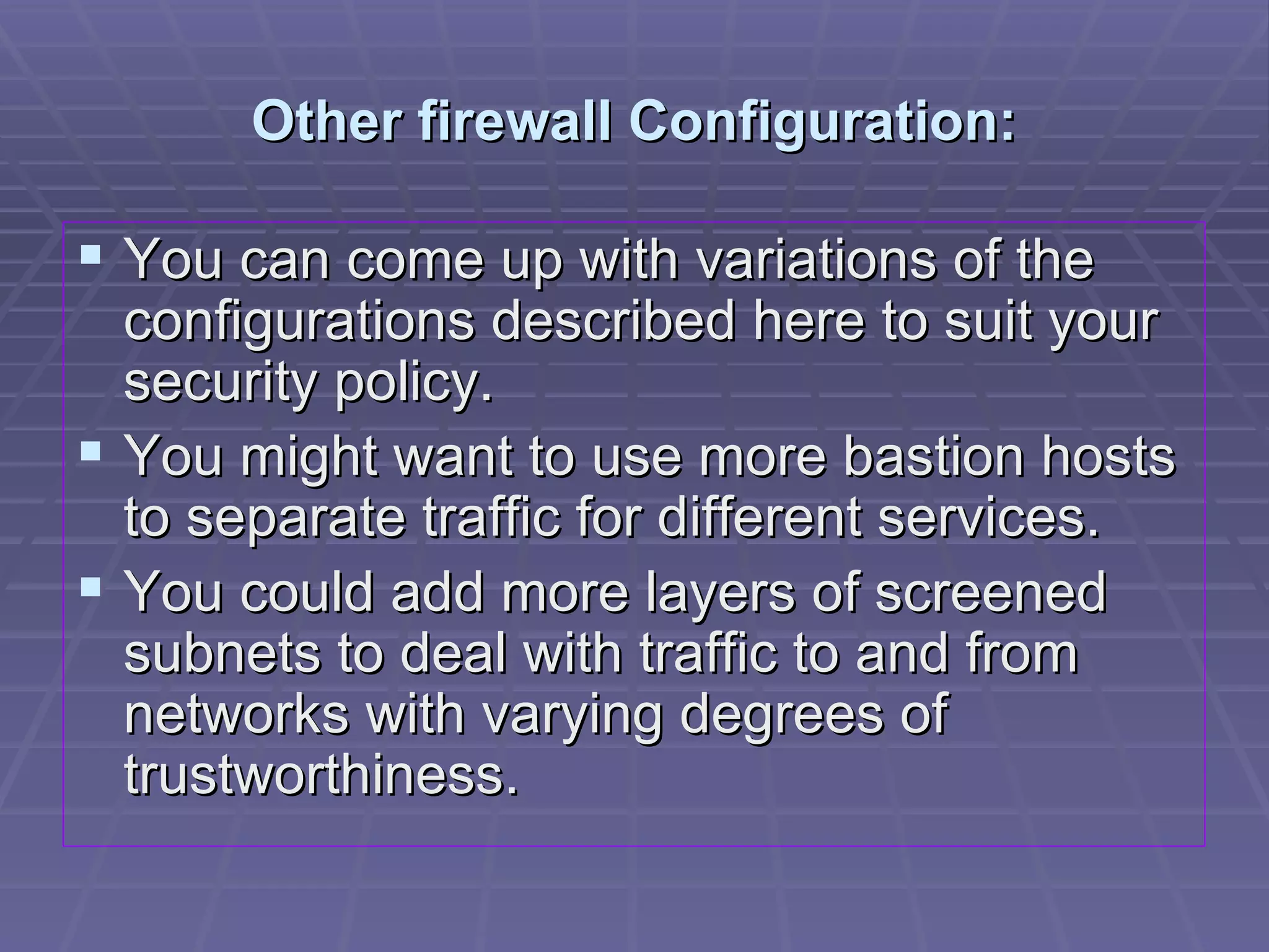 Presentation, Firewalls | PPT
