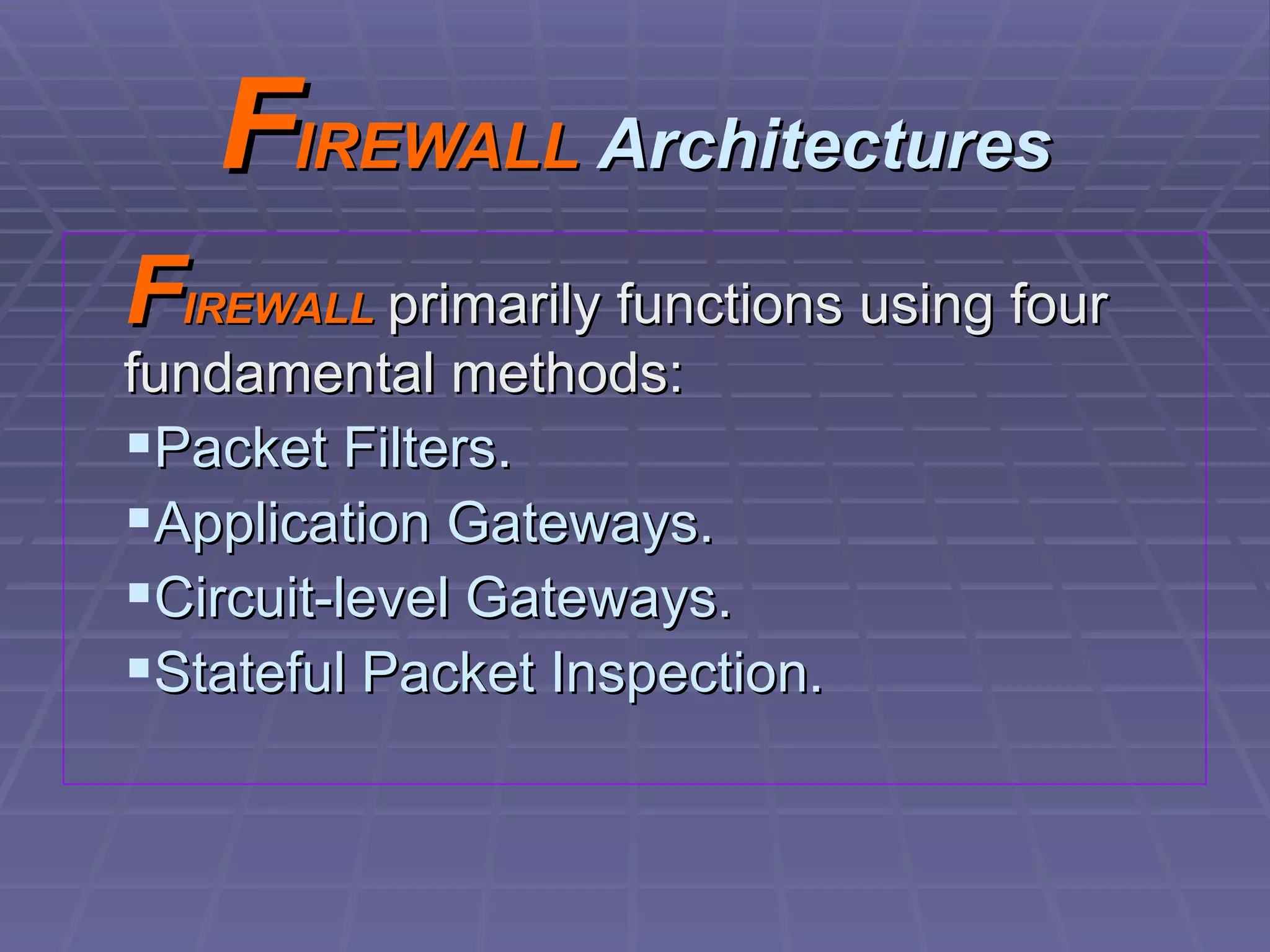 Presentation, Firewalls | PPT