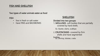 Presentation-FISH-AND-SHELLFISH for cookery nc ii.pptx | Cooking | Food ...