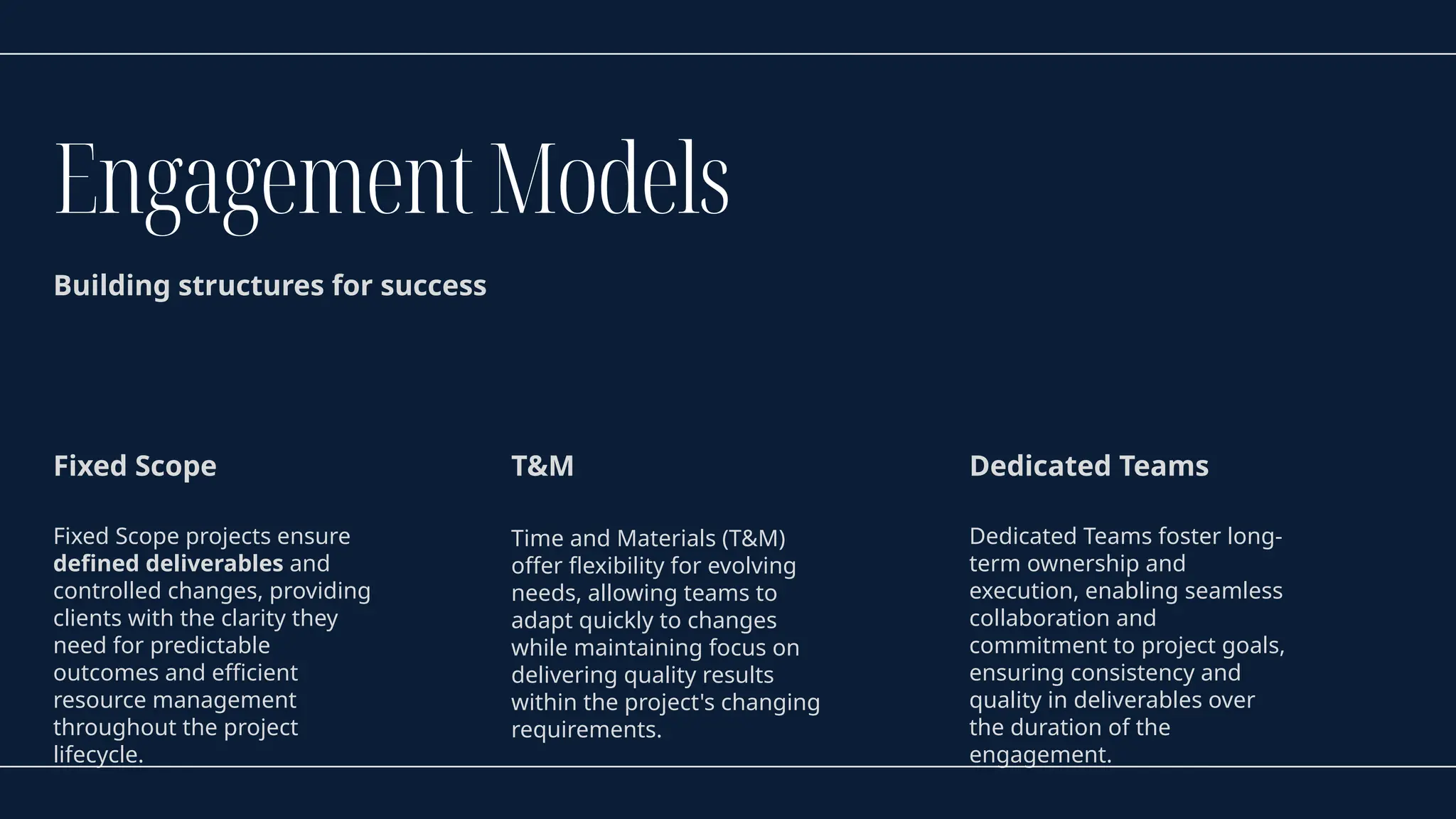 Presentation - Fixed Scope for new IT Project | PPTX