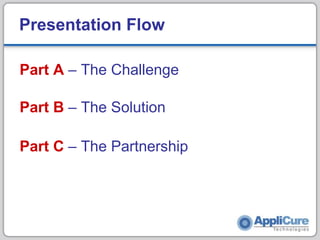 Presentation Flow Part A – The Challenge | PPT