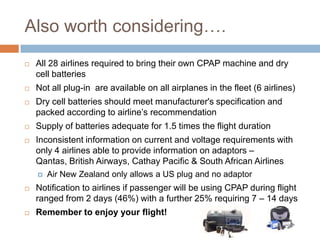 Presentation fly cpap november 2011 | PPT