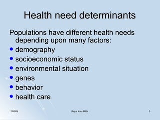 Health Need Assessment | PPT