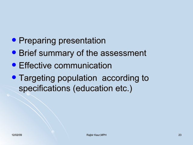 Health Need Assessment PPT health-need-assessment-ppt