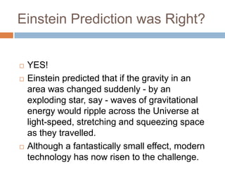 EINSTEIN'S GRAVITATIONAL LINES | PPT