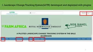 Integrated Landscape change tracking digital tool system | PPTX