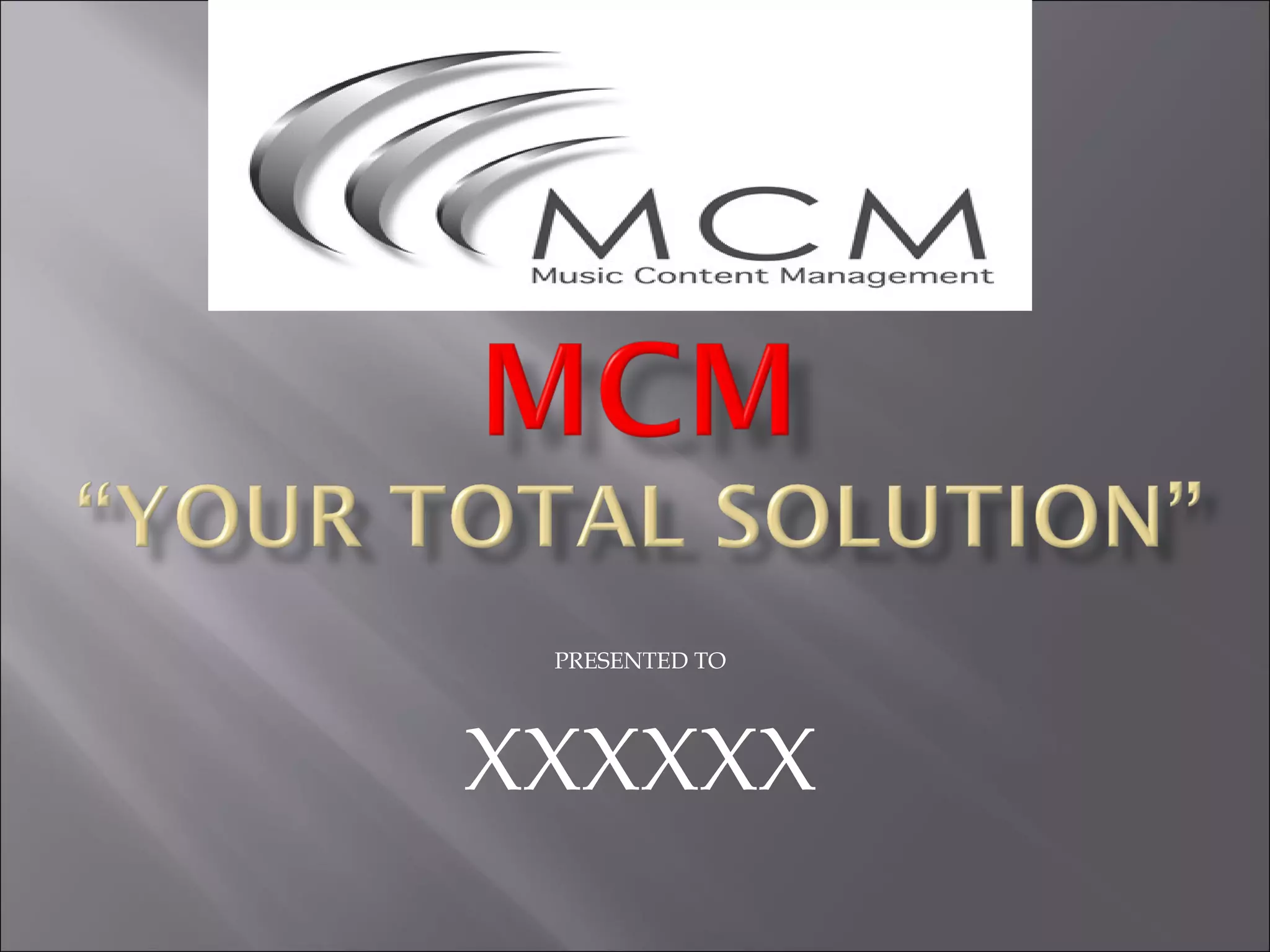 MCM - Full | PPT