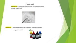 Presentation - newtonian and non-newtoian fluids | PPTX