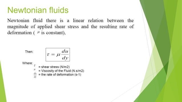 Presentation - newtonian and non-newtoian fluids | PPTX | Physics | Science