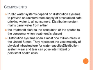 Presentation - water distribution system | PPTX