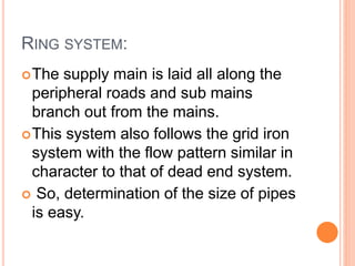 Presentation - water distribution system | PPTX