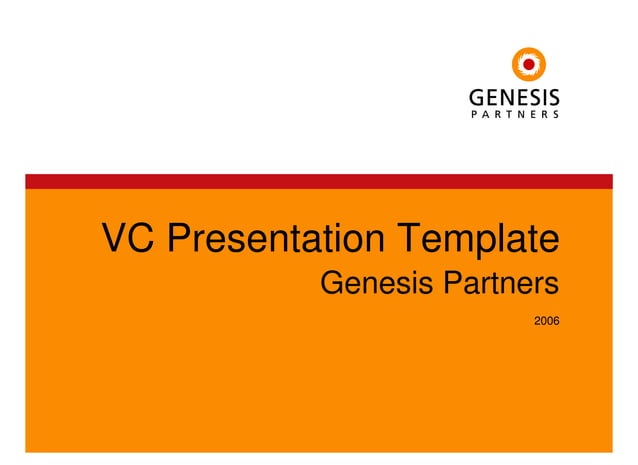 Genesis Partners Presentation Template | PPT