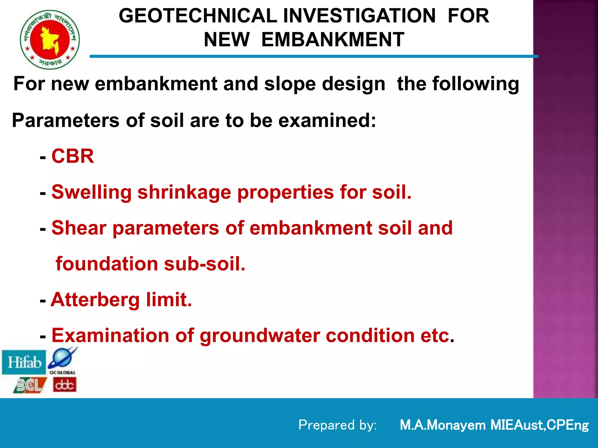 Presentation geotechnical investigation | PPTX