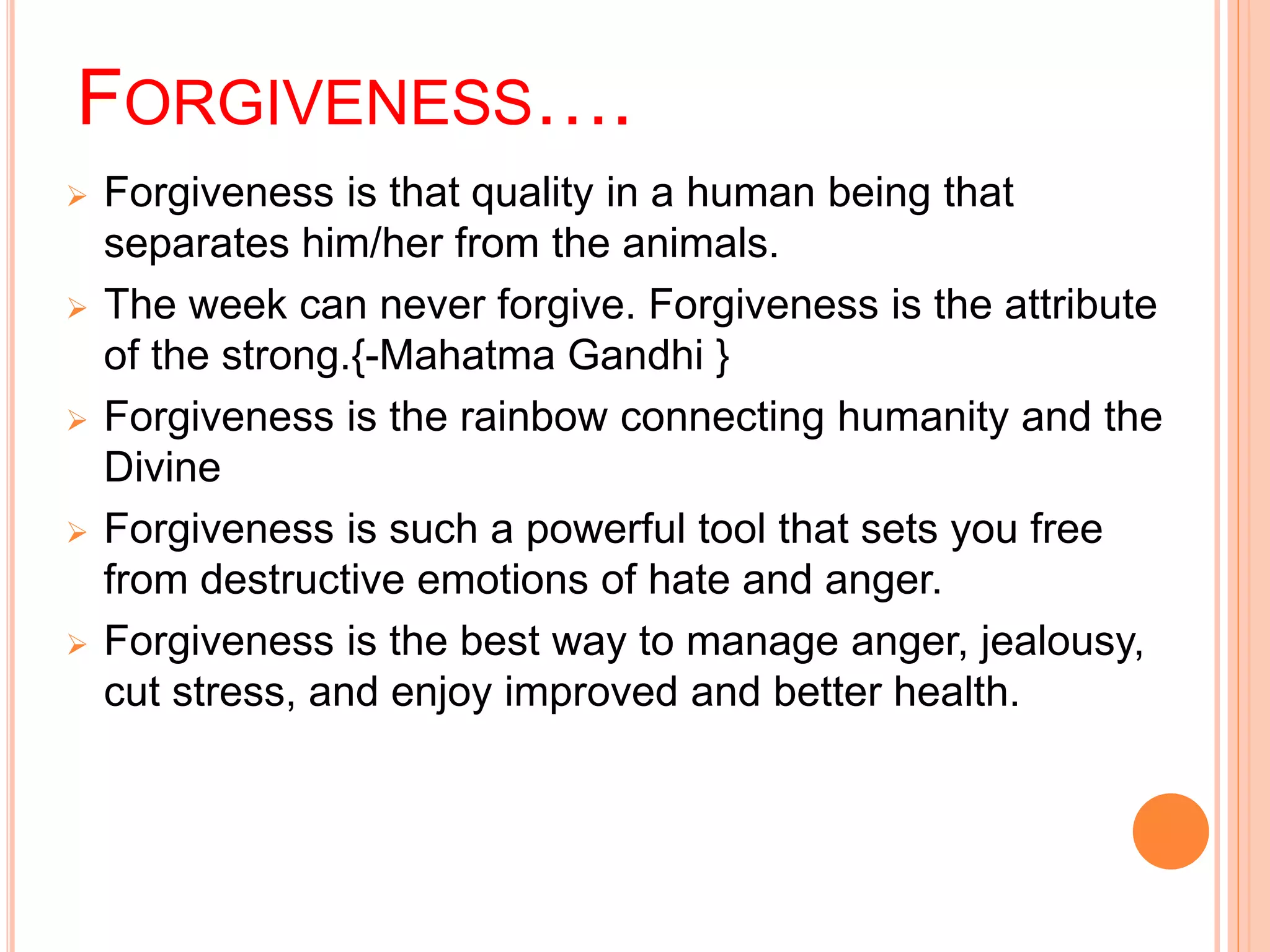 To err is Human, to forgive is Divine | PPTX