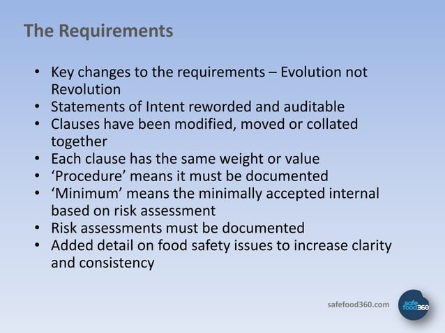 Presentation - G Howlett - BRC Issue 6 Seminar | PPTX | Food Industry ...