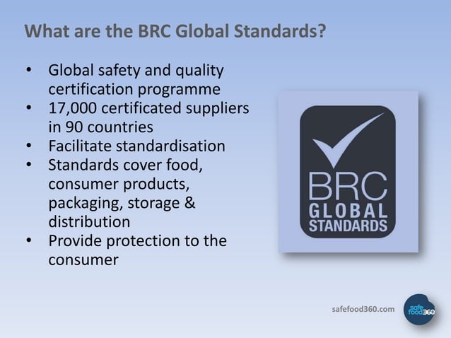 Presentation - G Howlett - BRC Issue 6 Seminar | PPTX | Food Industry | Industries