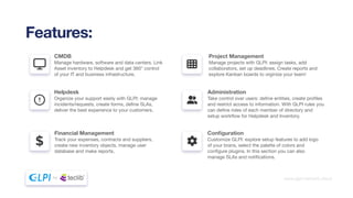 GLPi v.10, les fonctionnalités principales et l'offre cloud | PDF