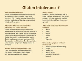 Presentation Gluten Intorance | PPTX