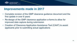 Presentation GMP clearance | PPT