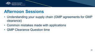 Presentation GMP clearance | PPT
