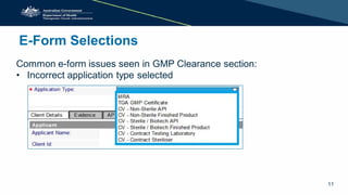 Presentation GMP Clearance - Common mistakes made | PPT
