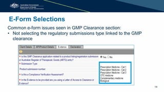 Presentation GMP Clearance - Common mistakes made | PPT