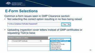 Presentation GMP Clearance - Common mistakes made | PPT