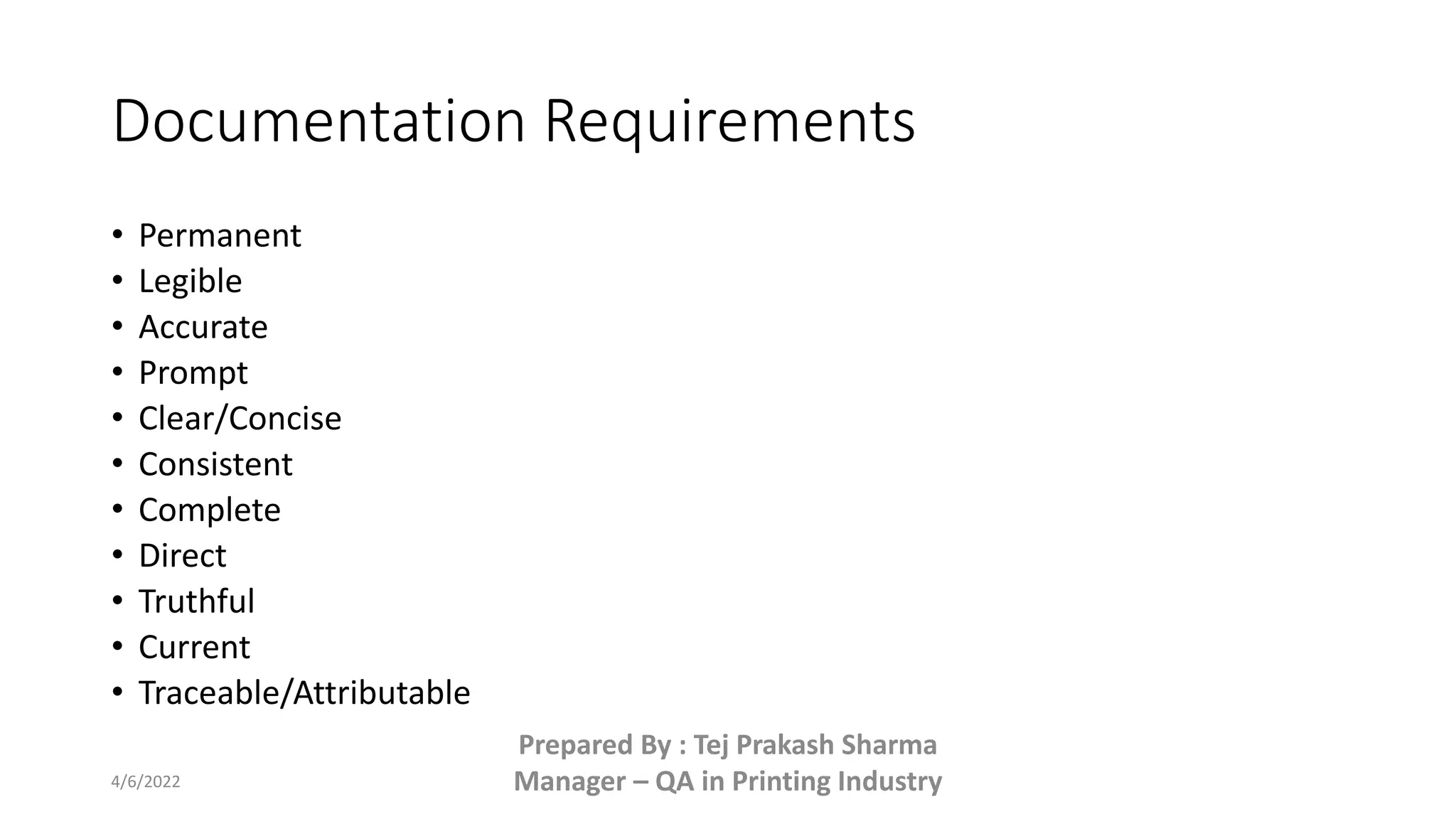 Good Documentation Practices ppt | PPT
